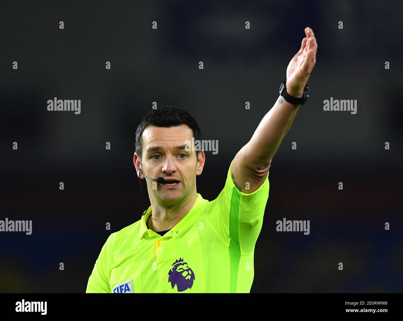 Match referee Chris Kavanagh during the Premier League match at the ...