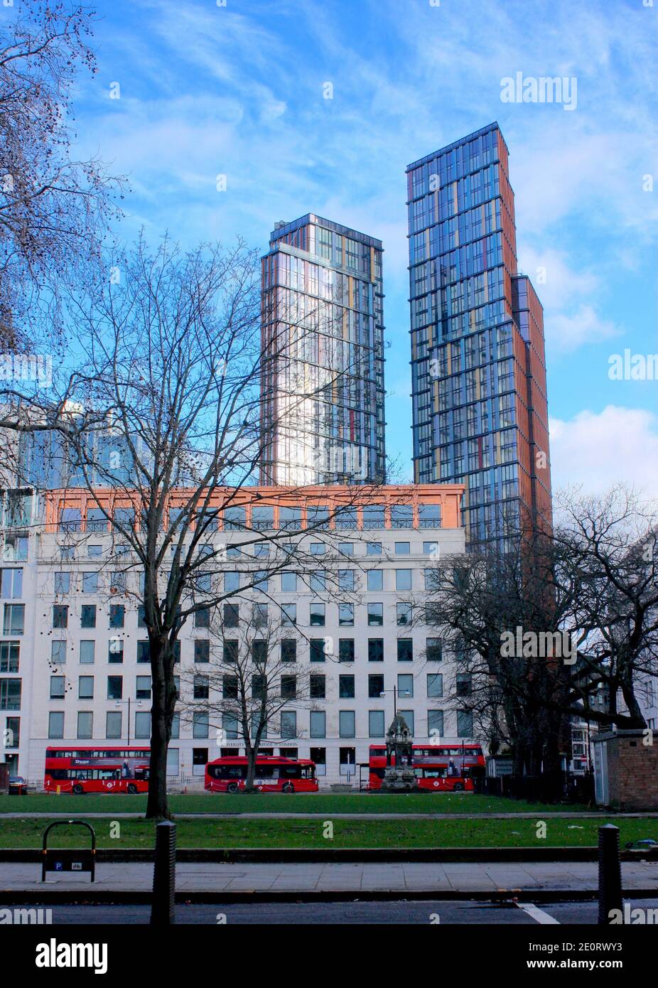 London buses, Moorgate, London Stock Photo - Alamy