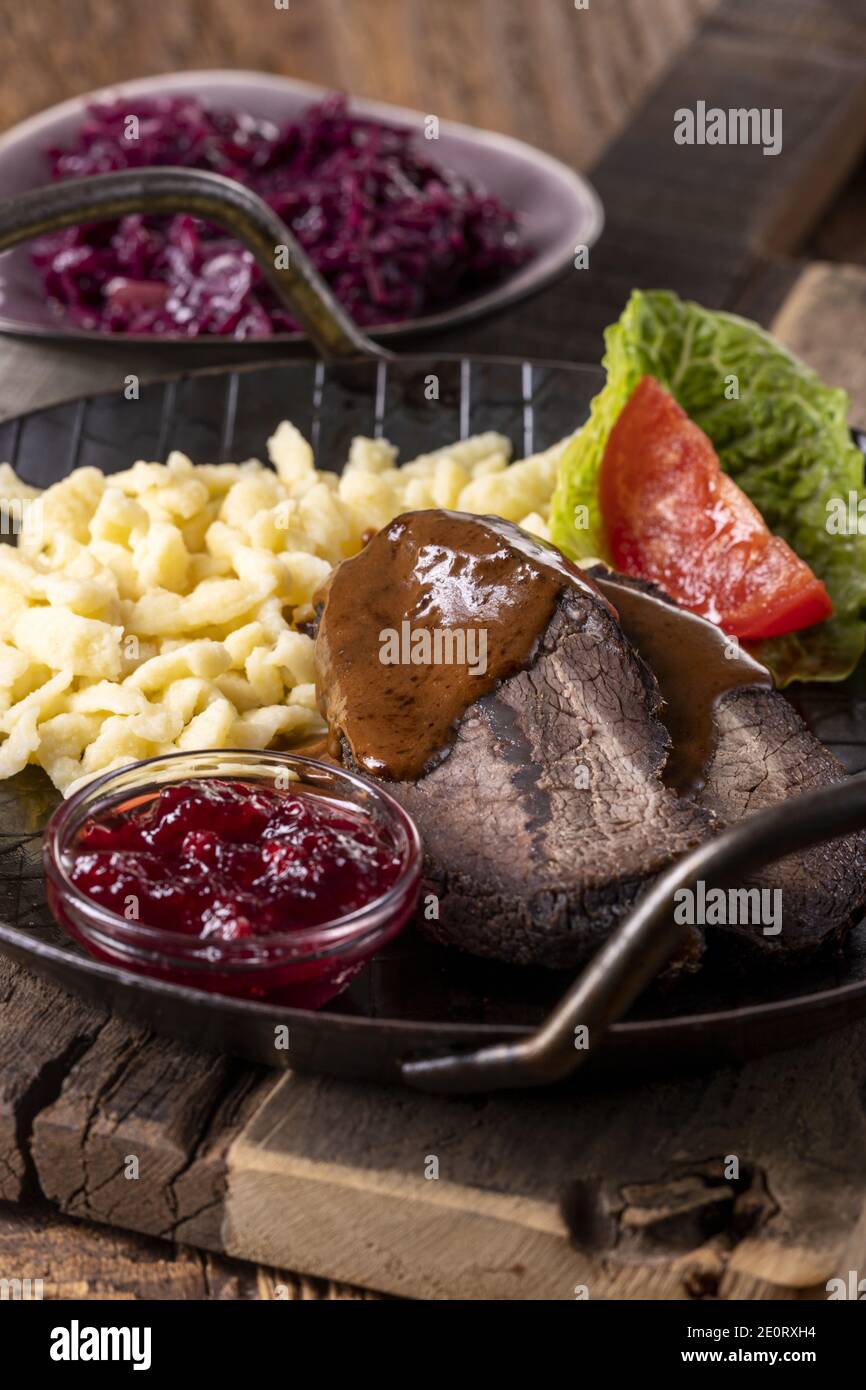 Sauerbraten pasta hi-res stock photography and images - Alamy