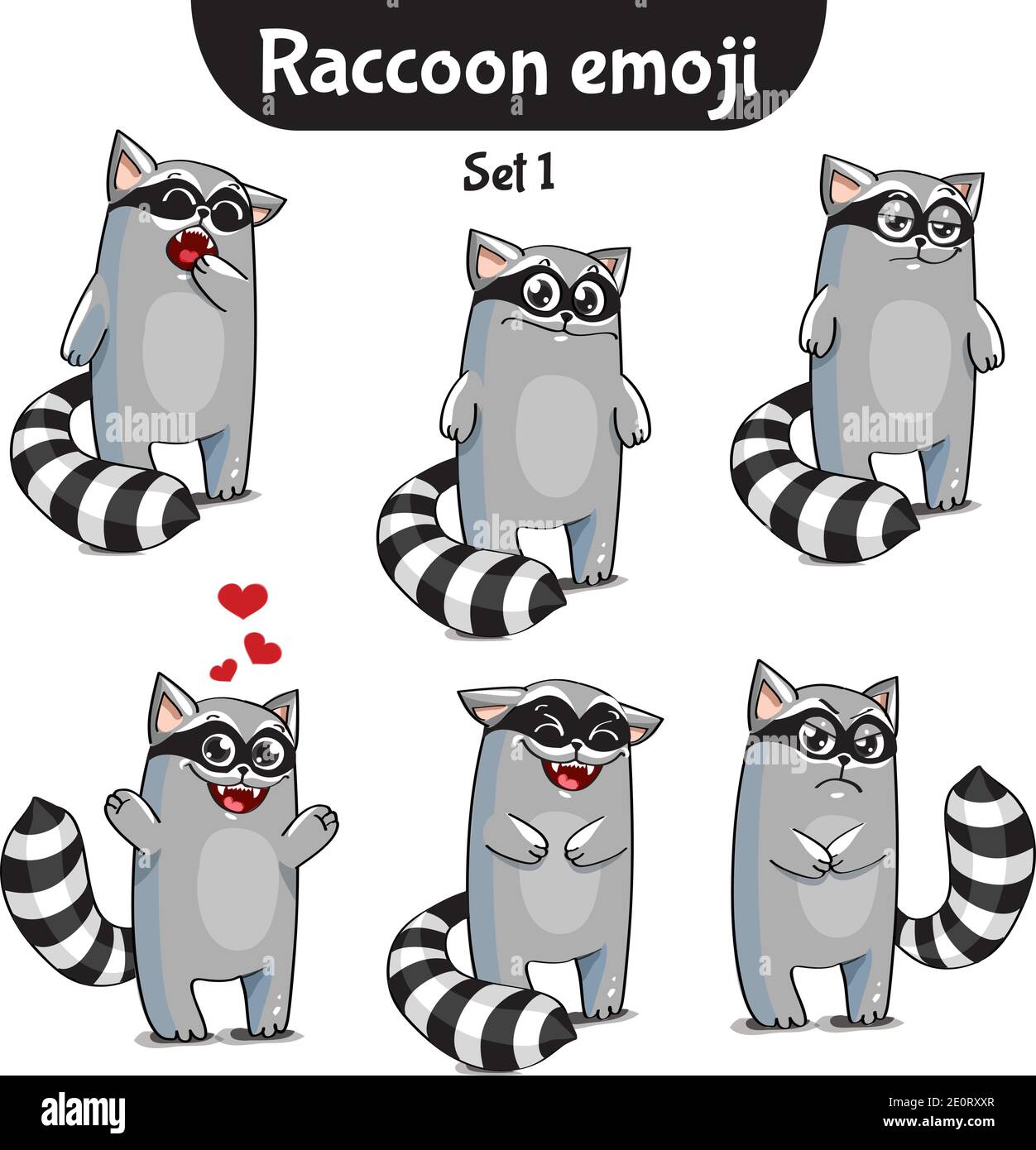 Set cute animal cartoon Cut Out Stock Images & Pictures - Alamy