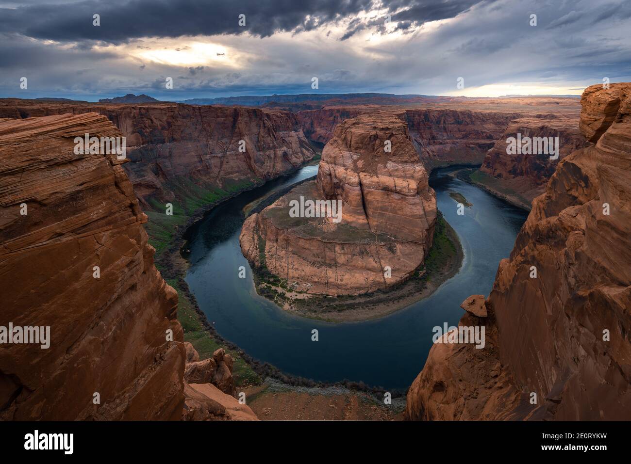 Horseshoe Bend, meander of Colorado River in Page, Arizona, USA Stock ...
