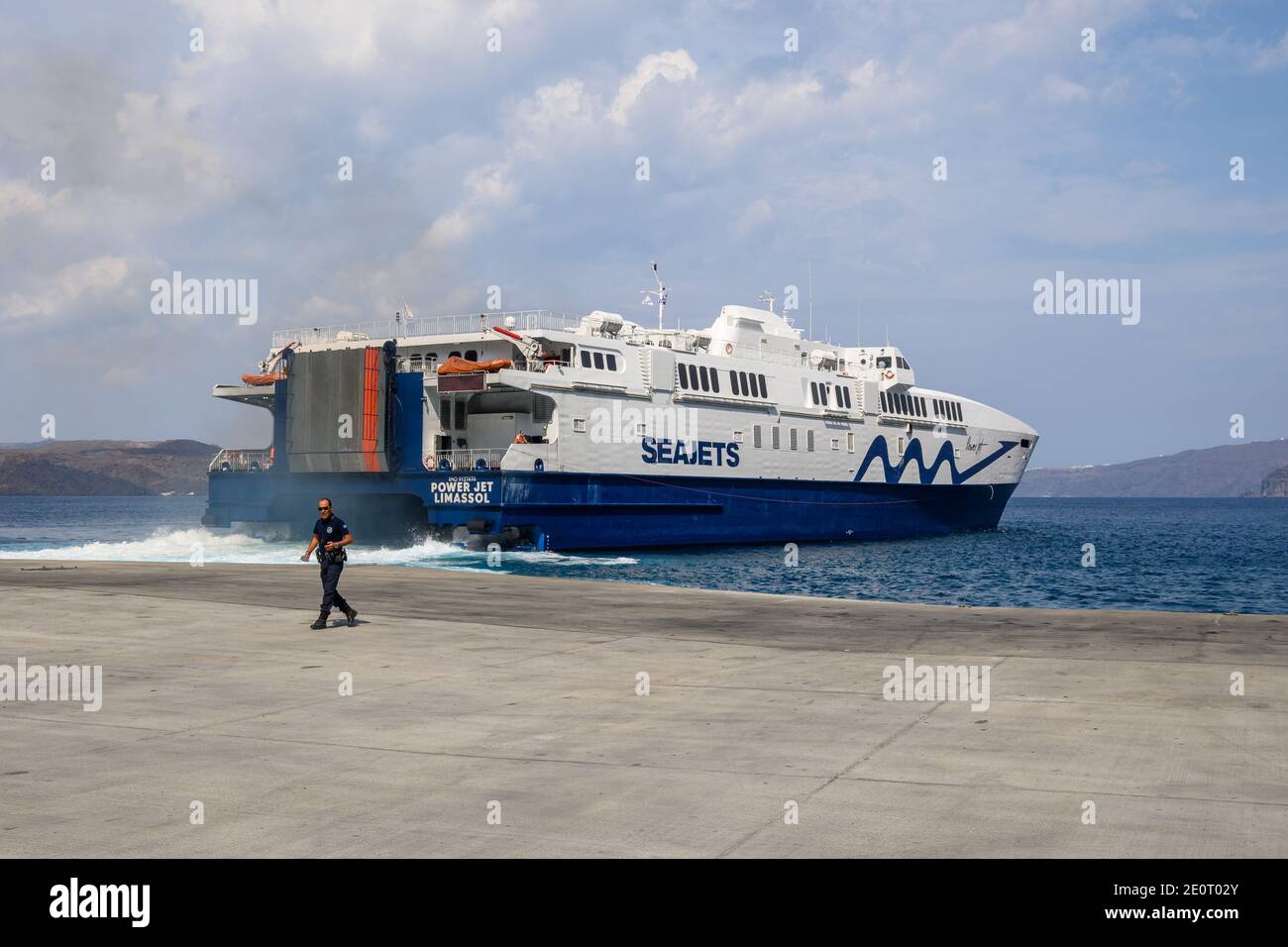 Blue jet ferry hi-res stock photography and images - Alamy
