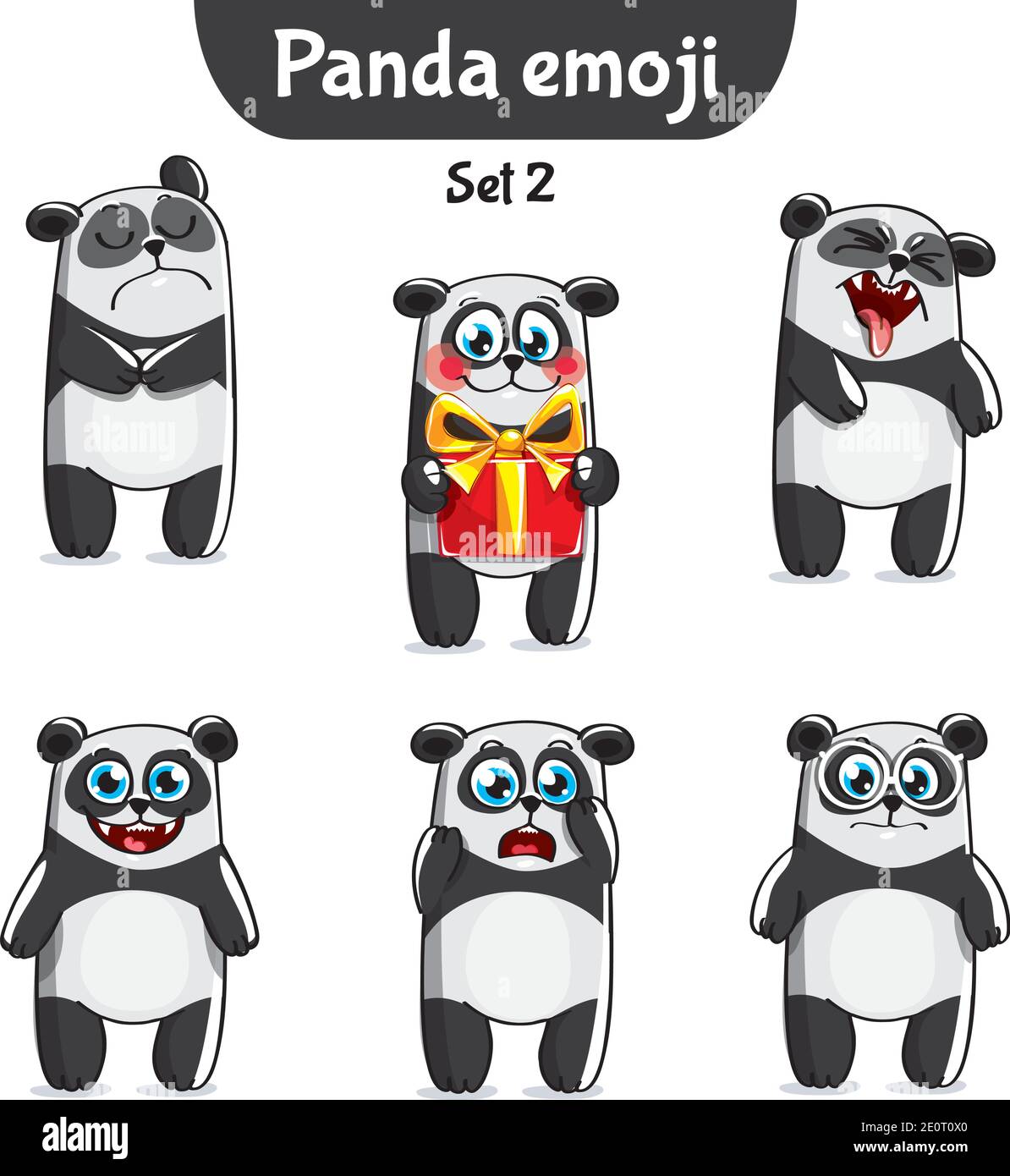 Animal panda happy cute Cut Out Stock Images & Pictures - Alamy