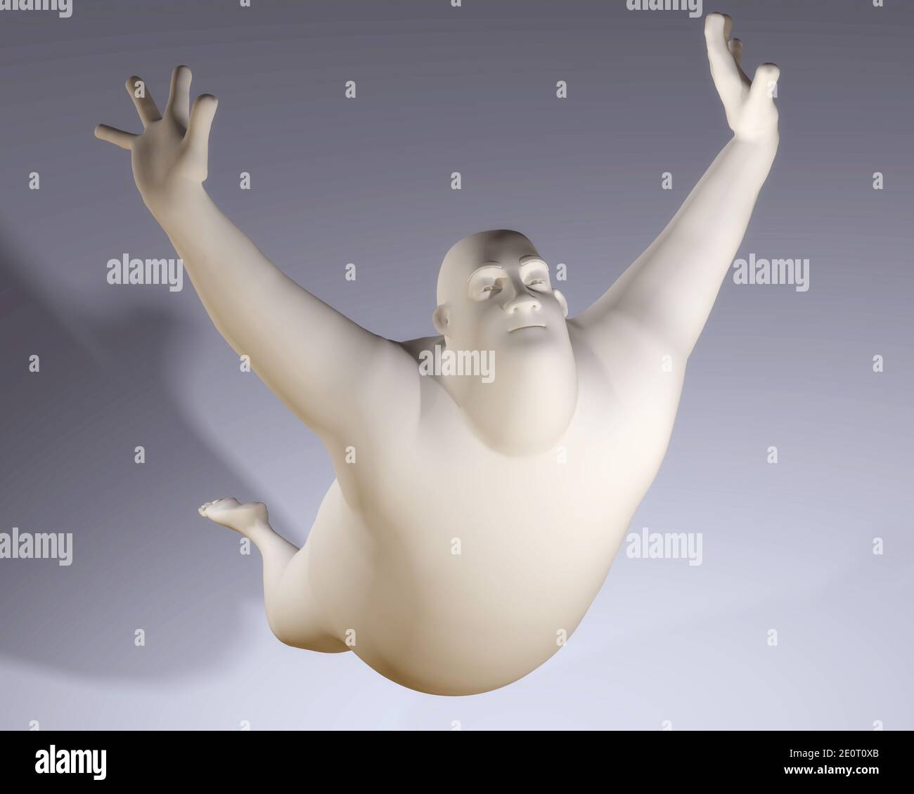 Digital Illustration Of A Cartoon Man Stock Photo - Alamy