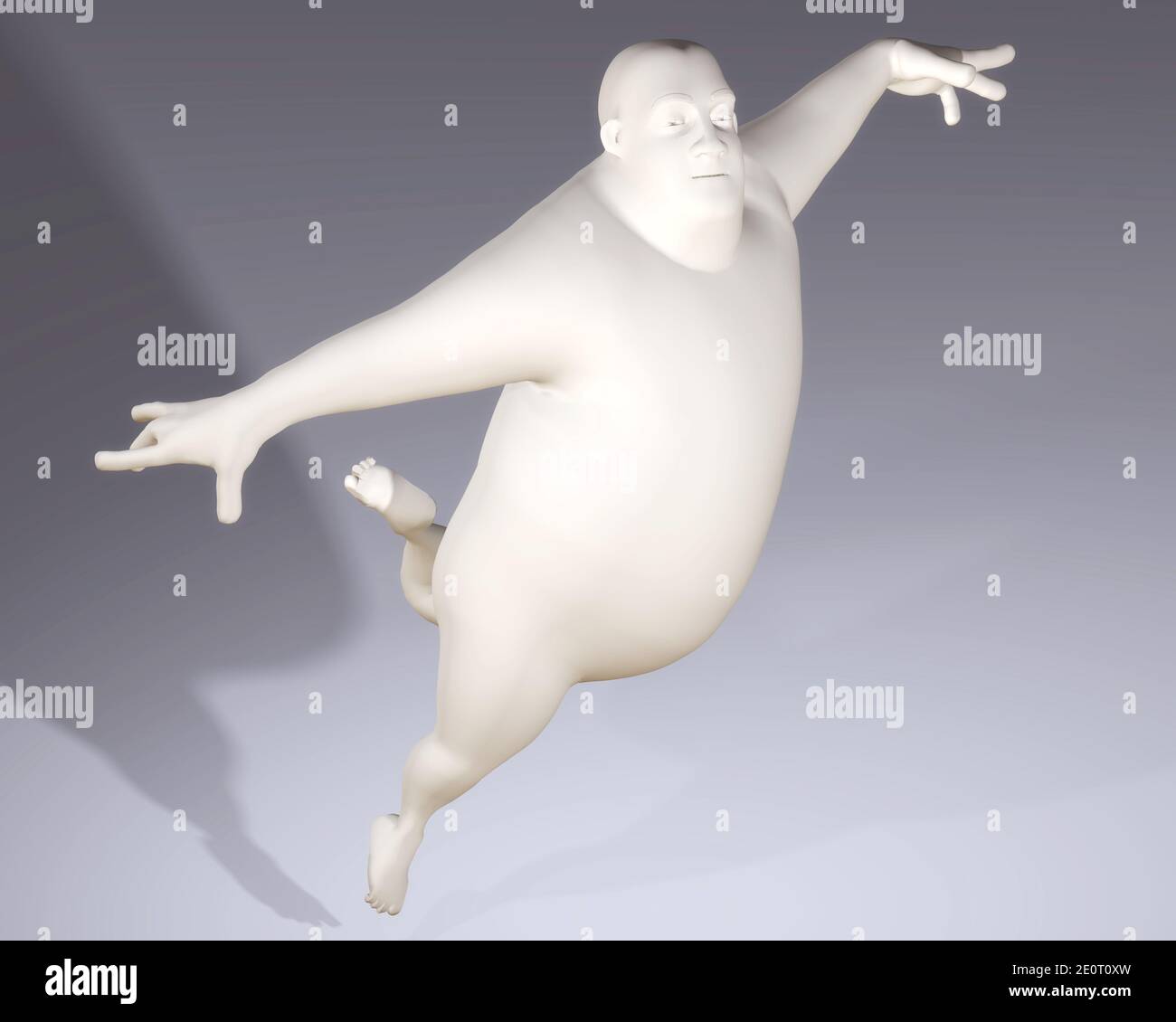 Digital Illustration Of A Cartoon Man Stock Photo - Alamy