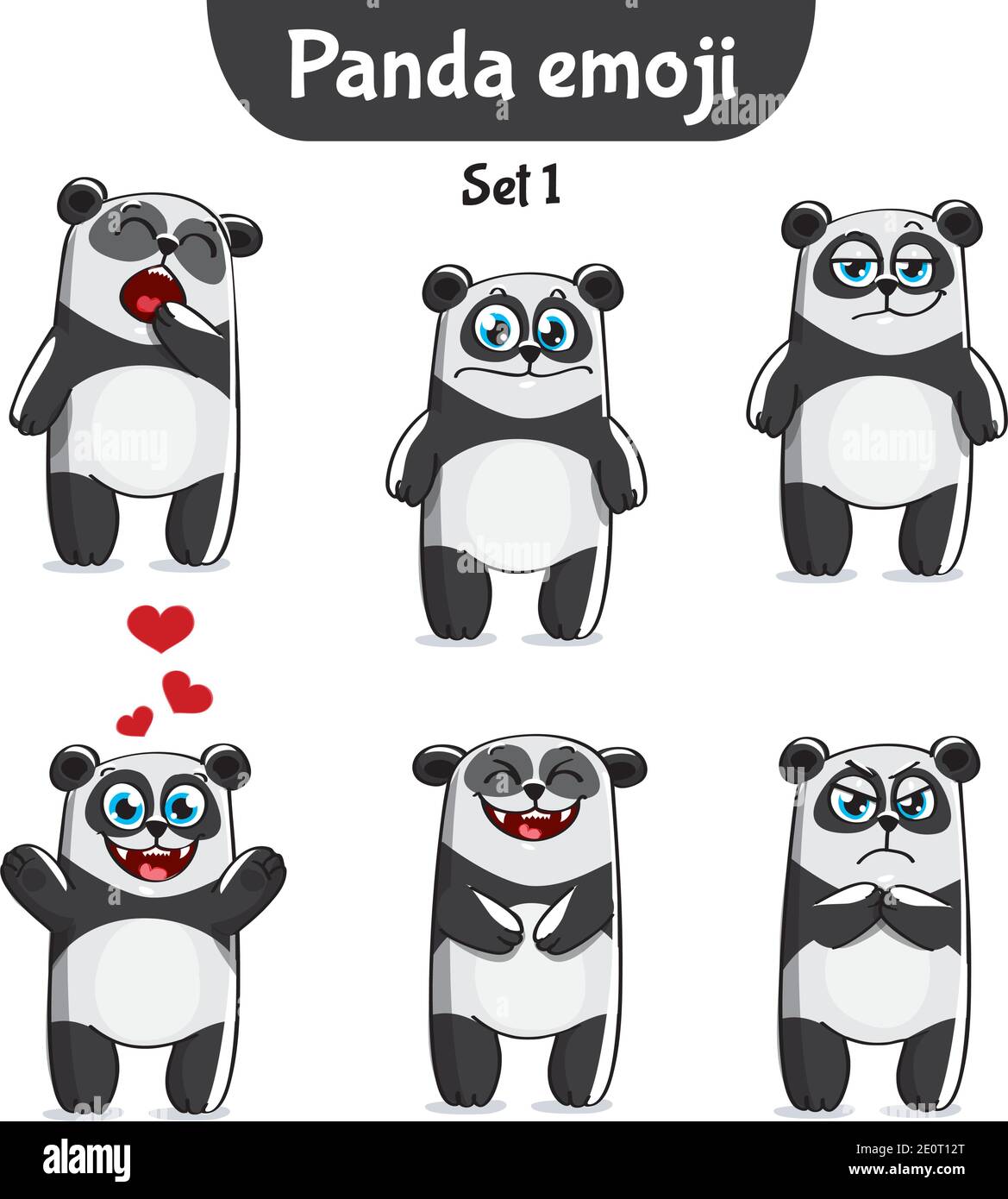 Panda baby vector illustration Cut Out Stock Images & Pictures - Alamy