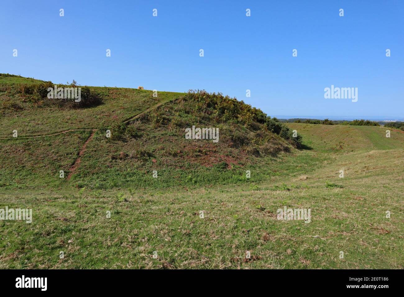 The 11th century Norman Motte and Bailey castle at Nether Stowey in ...