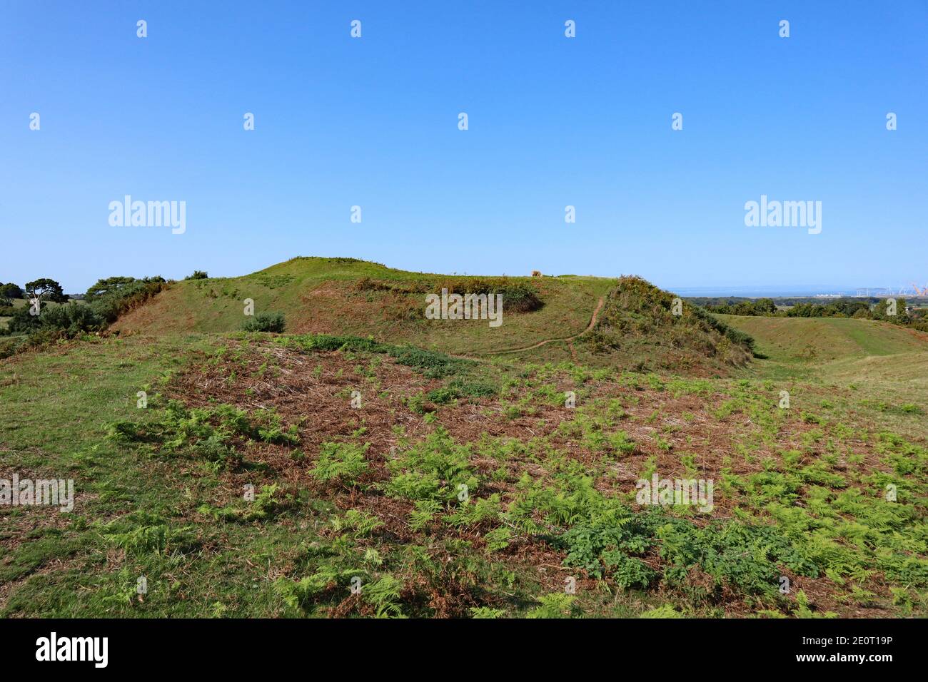 The 11th century Norman Motte and Bailey castle at Nether Stowey in ...