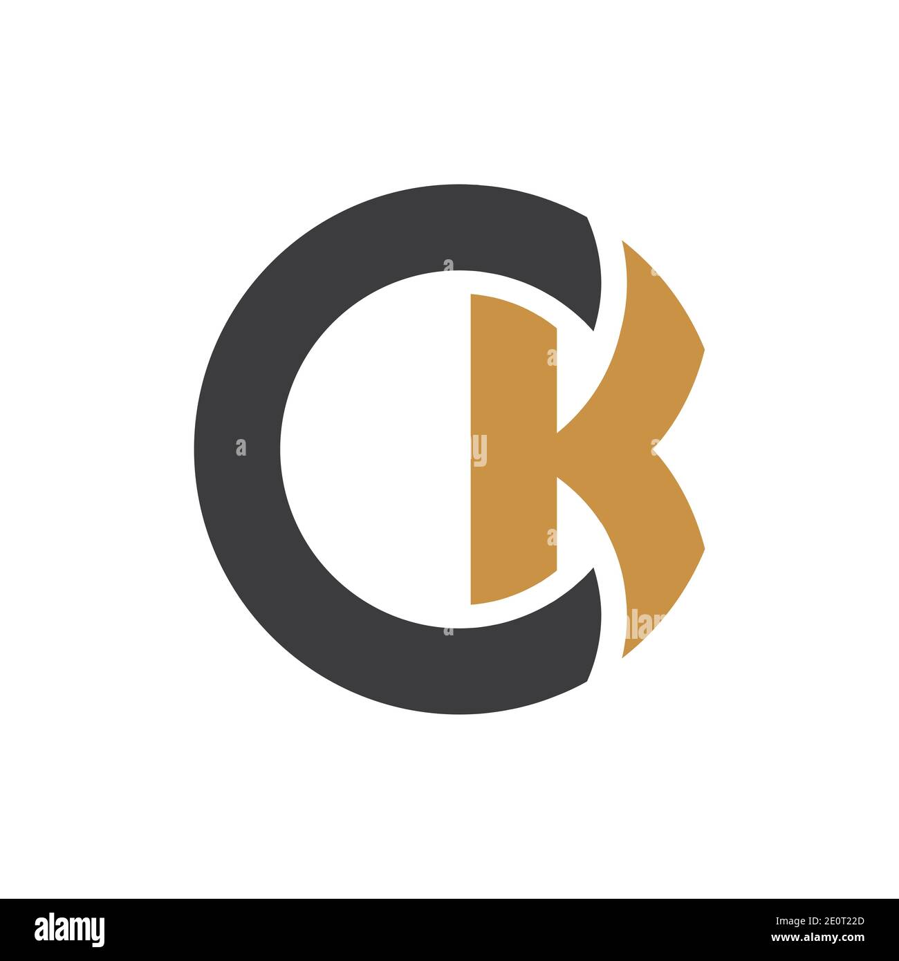 Creative abstract letter ck logo design. Linked letter kc logo design ...