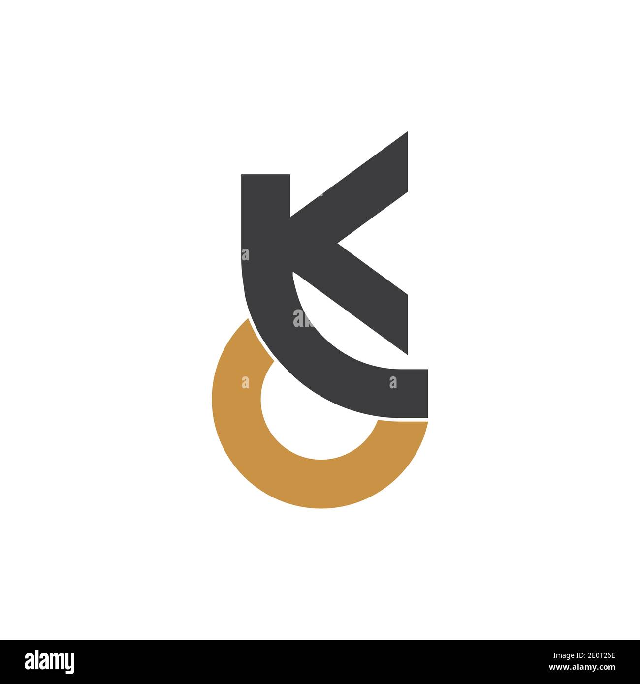 Creative abstract letter ck logo design. Linked letter kc logo design ...