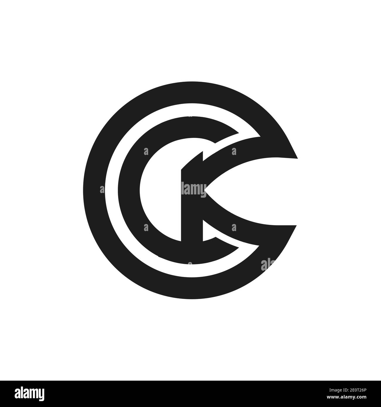 Creative abstract letter ck logo design. Linked letter kc logo design ...