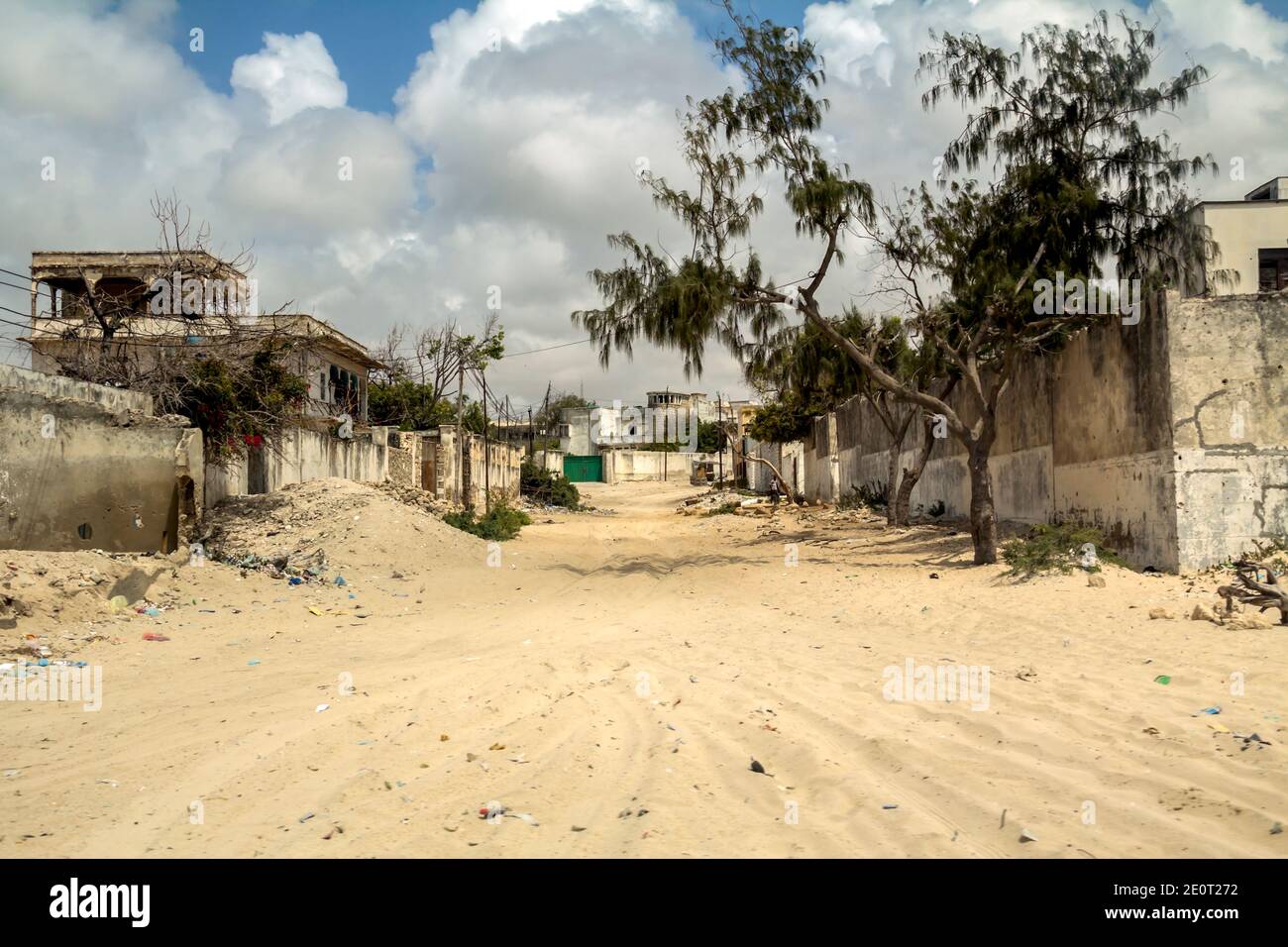 MOGADISHU, SOMALIA 2014 : View of Mogadishu, Mogadishu is the capital ...