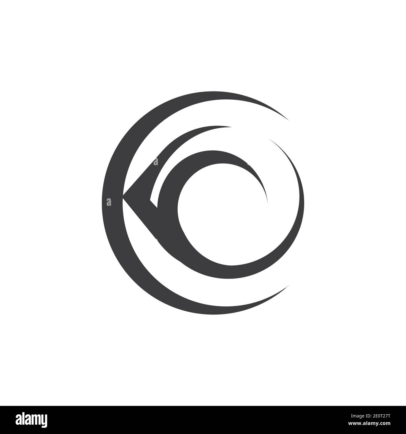 Creative abstract letter ck logo design. Linked letter kc logo design ...
