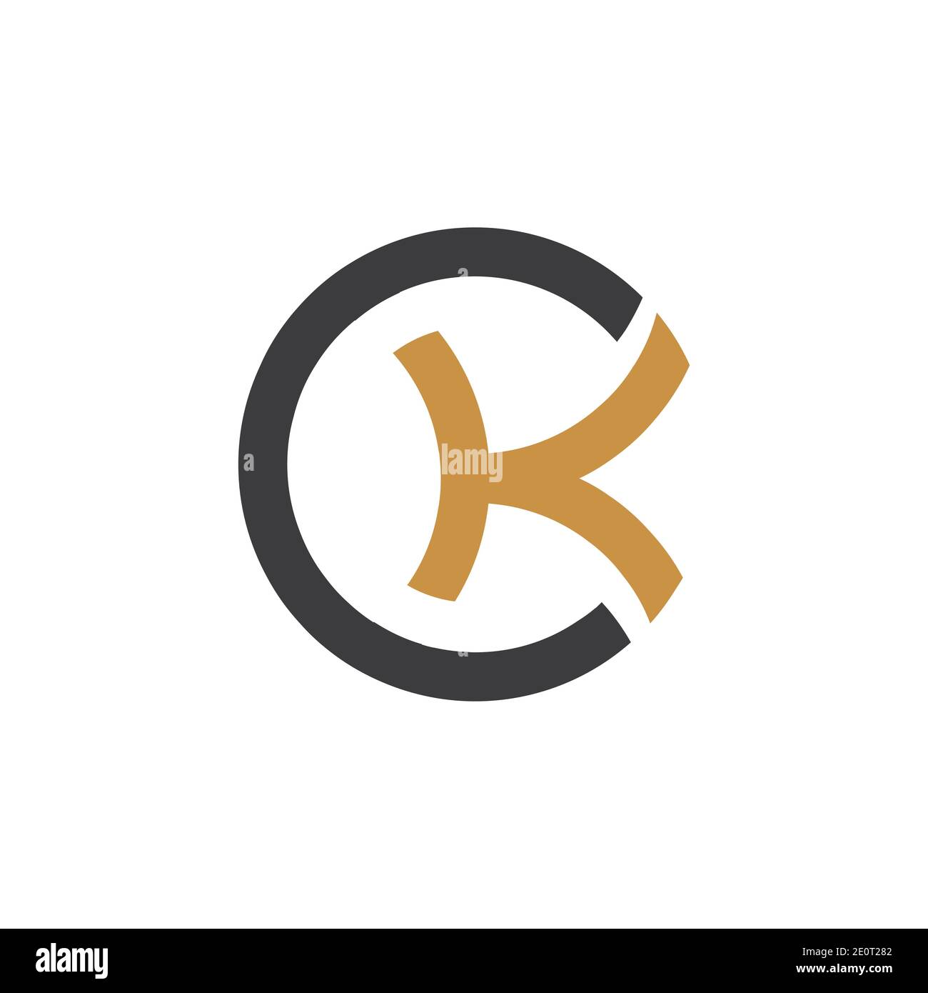 Creative abstract letter ck logo design. Linked letter kc logo design ...