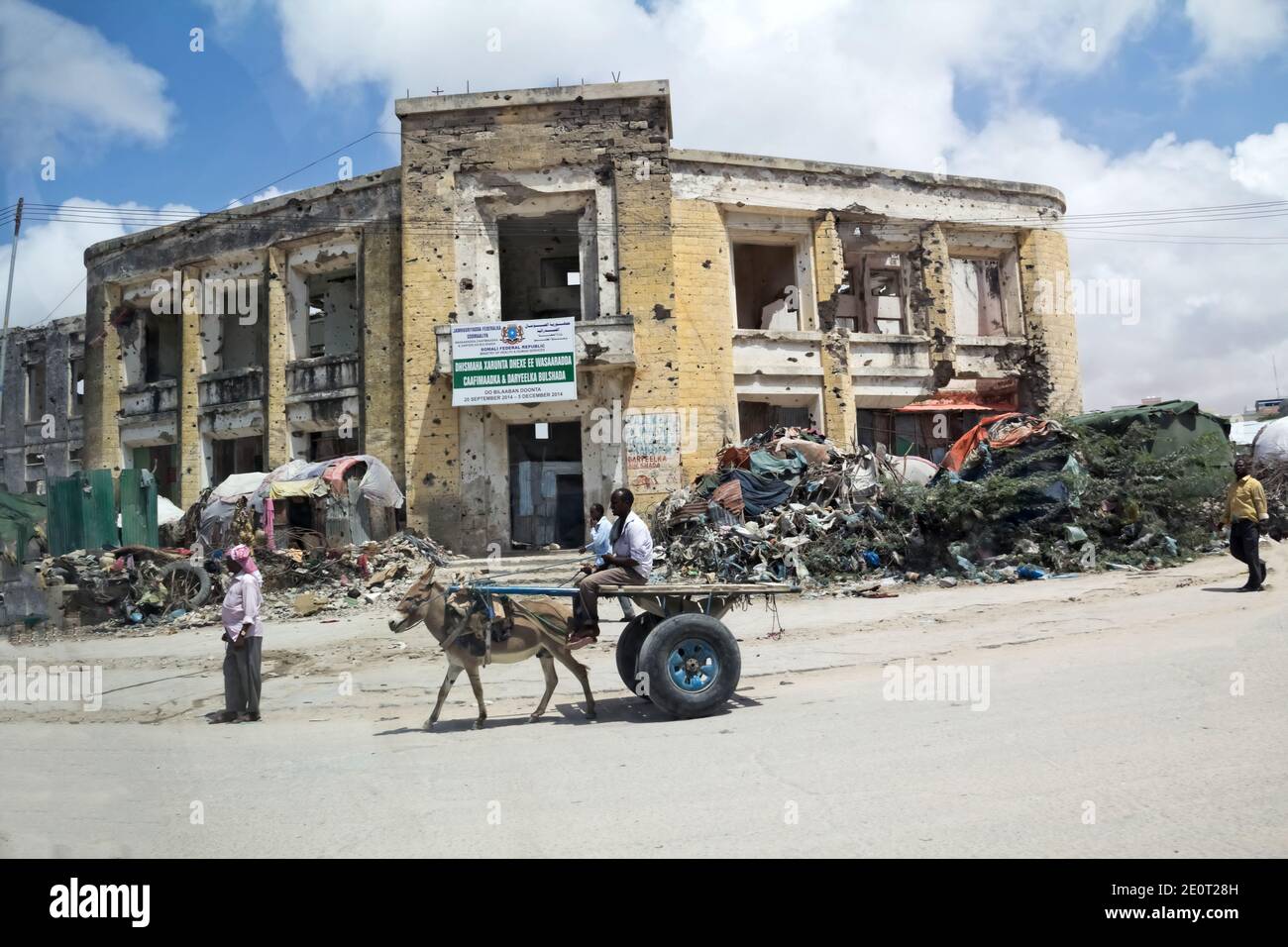 MOGADISHU, SOMALIA 2014 : View of Mogadishu, Mogadishu is the capital ...