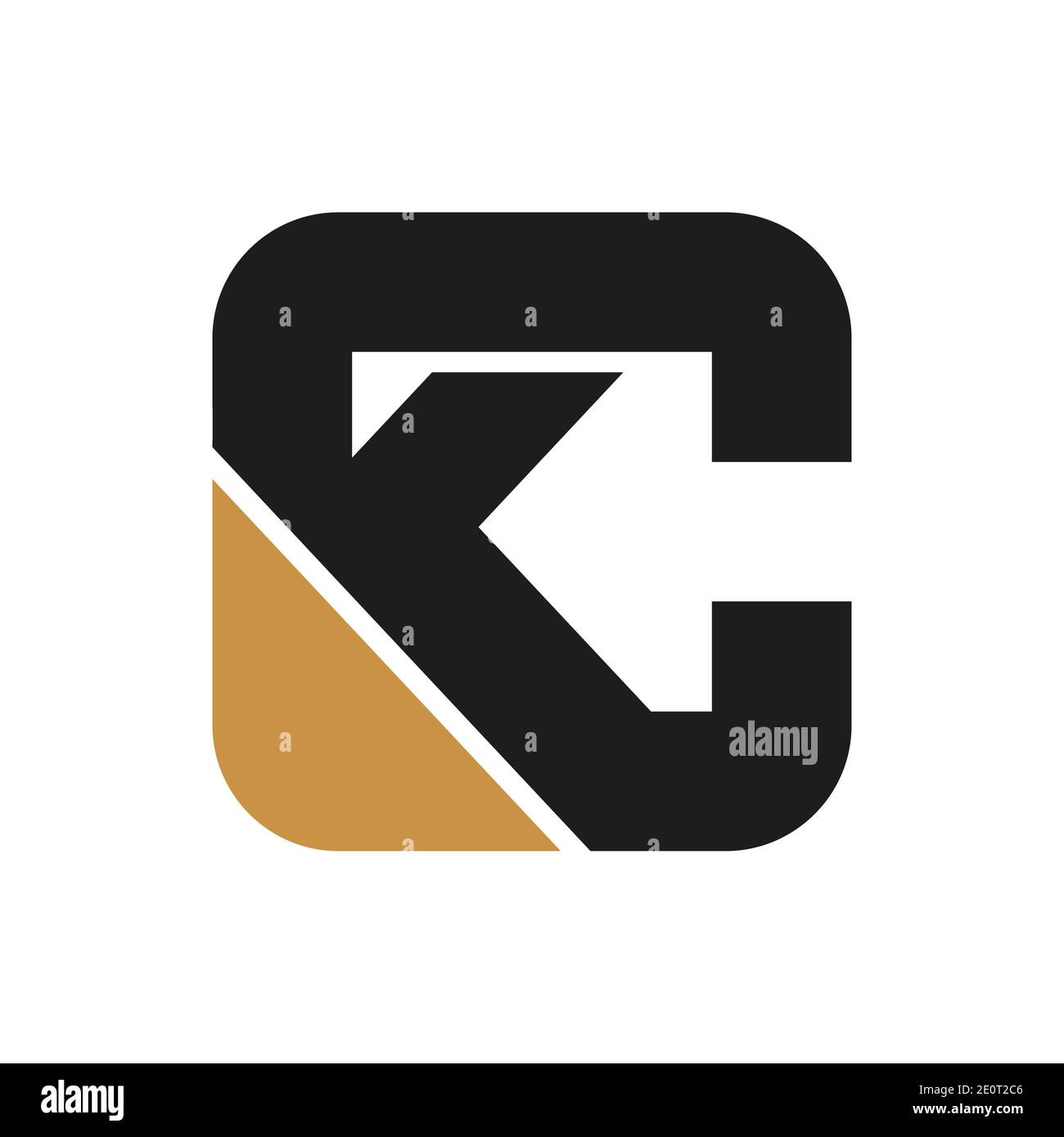 Creative abstract letter ck logo design. Linked letter kc logo design ...