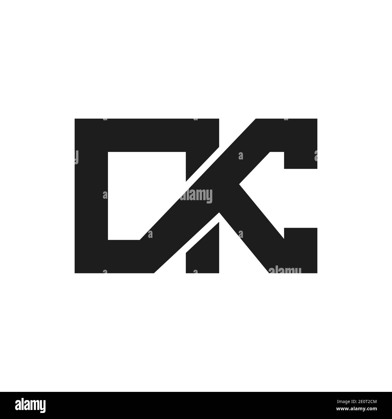 Creative abstract letter ck logo design. Linked letter kc logo design ...