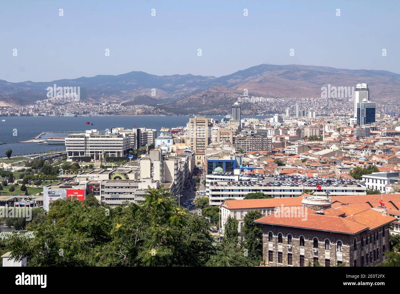 Konak District in Izmir City. Izmir is populer tourist destination in ...