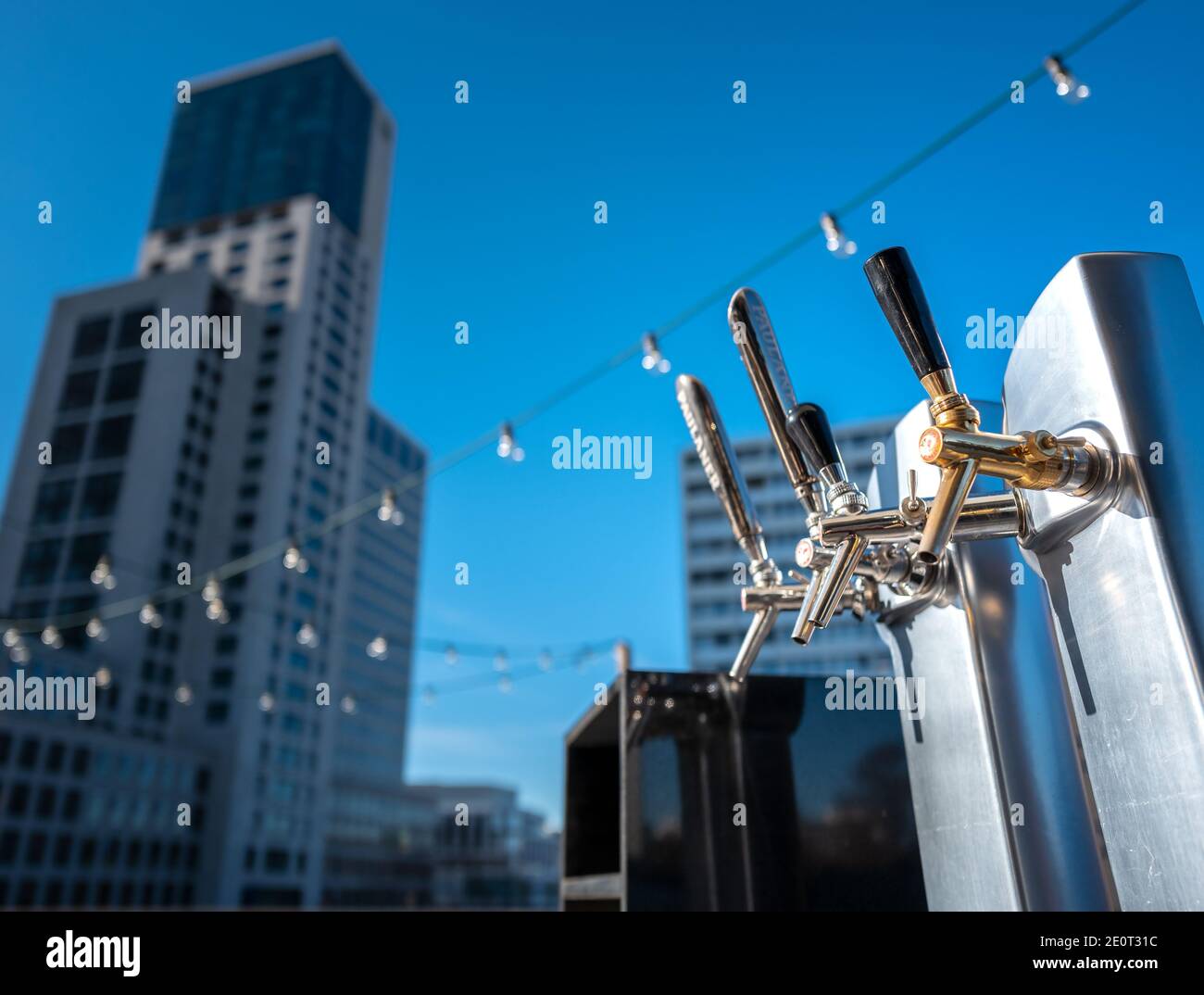 Dispenser Of A Restaurant On The Roof Of Bikini Berlin Stock Photo - Alamy