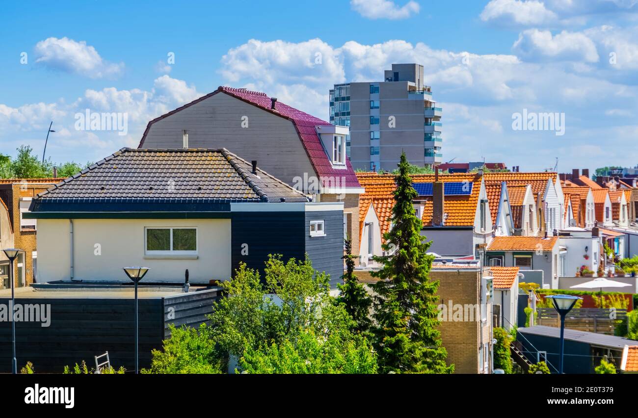 city buildings of Breskens, popular city in zeeland, The Netherlands ...