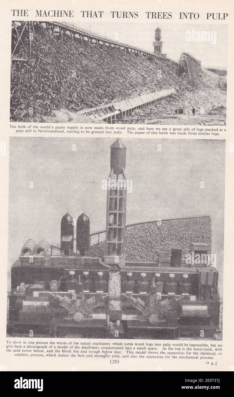 Vintage photos of Making Paper / Paper Manufacturing - The machine that ...