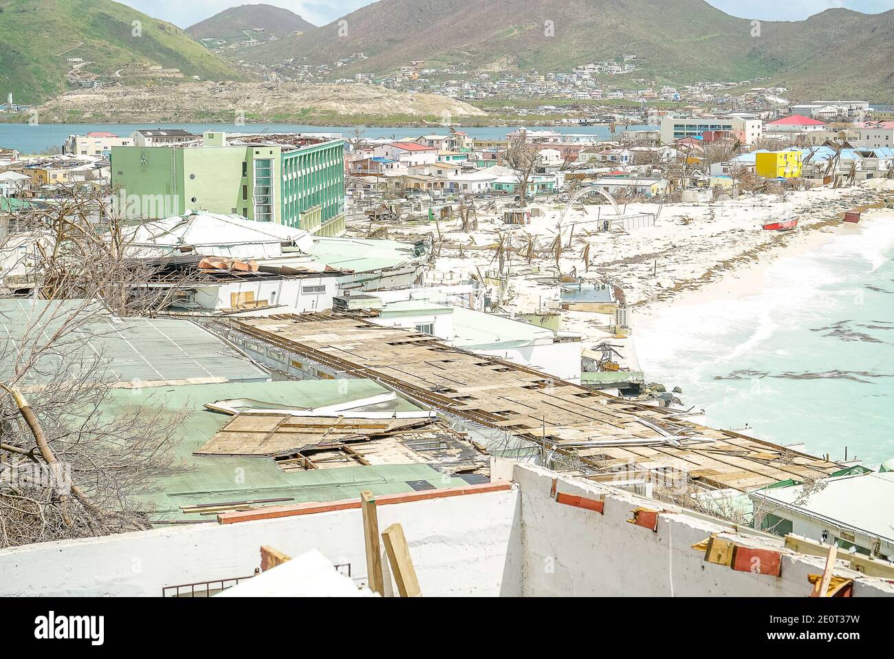 Cyclone damage pacific islands hi-res stock photography and images - Alamy