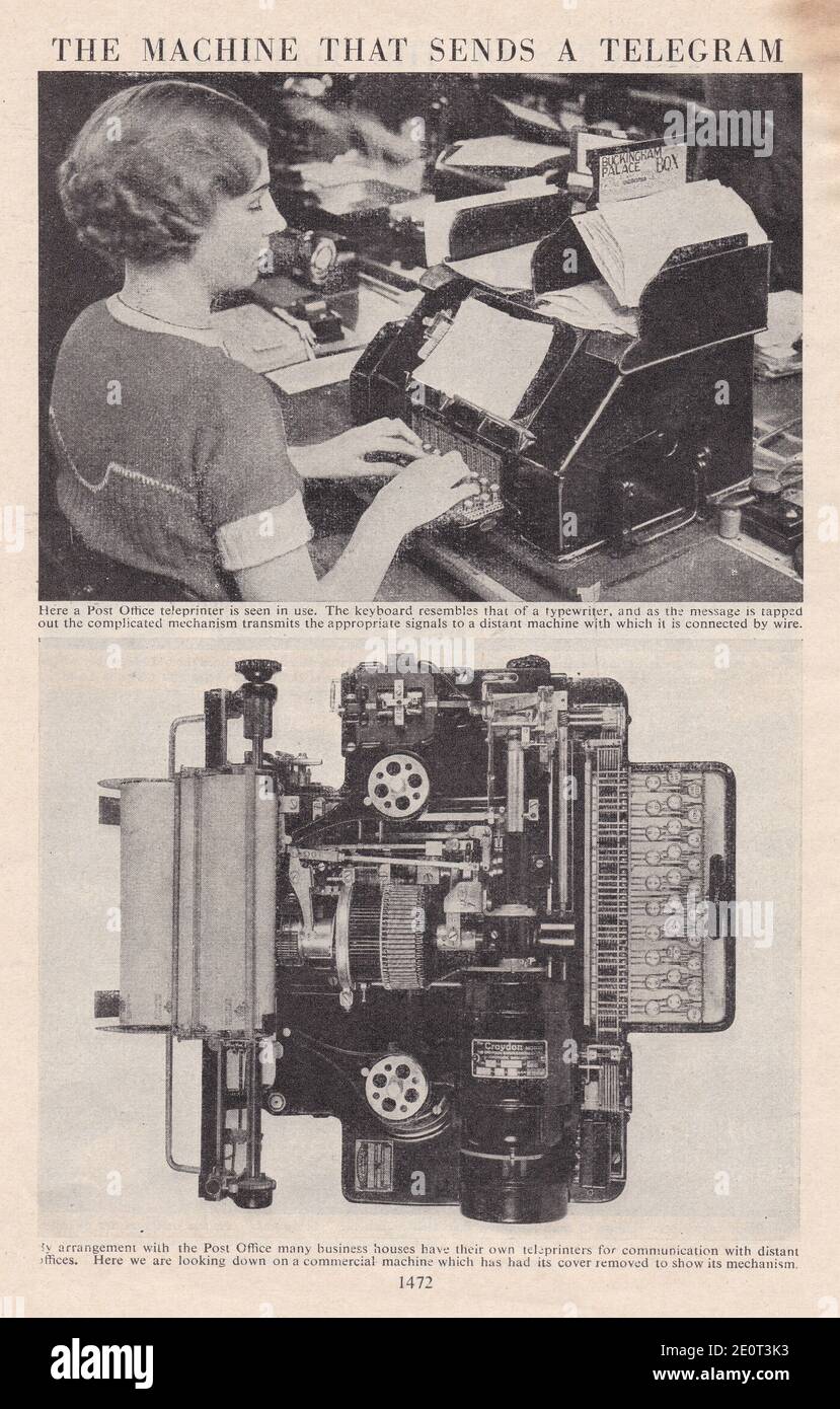 Teleprinter hi-res stock photography and images - Alamy