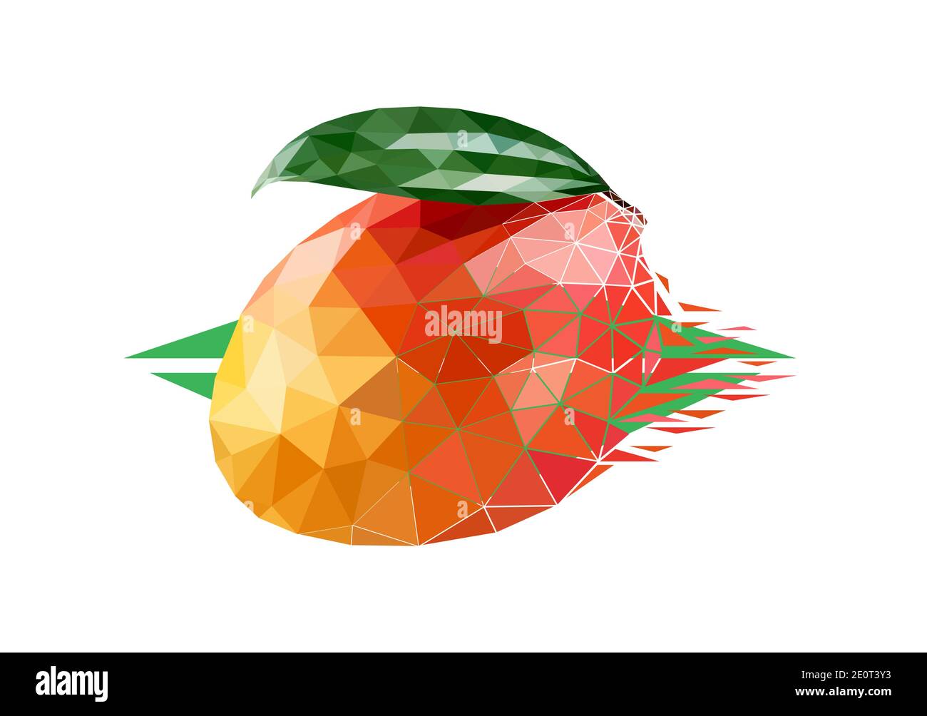 Vector mango in low poly style Stock Vector Image & Art - Alamy