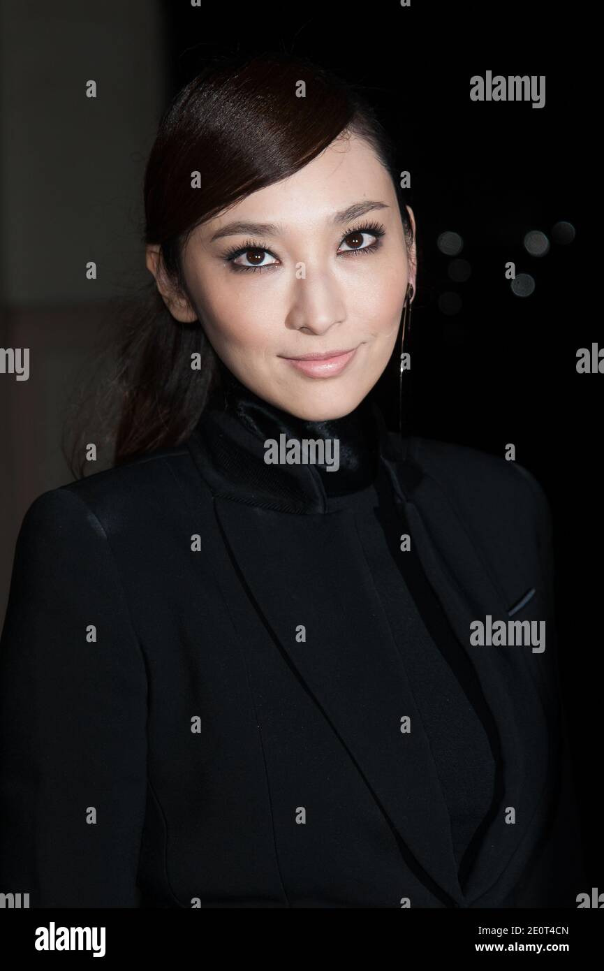 Pace Wu attending the Givenchy Spring-Summer 2013 collection show as ...