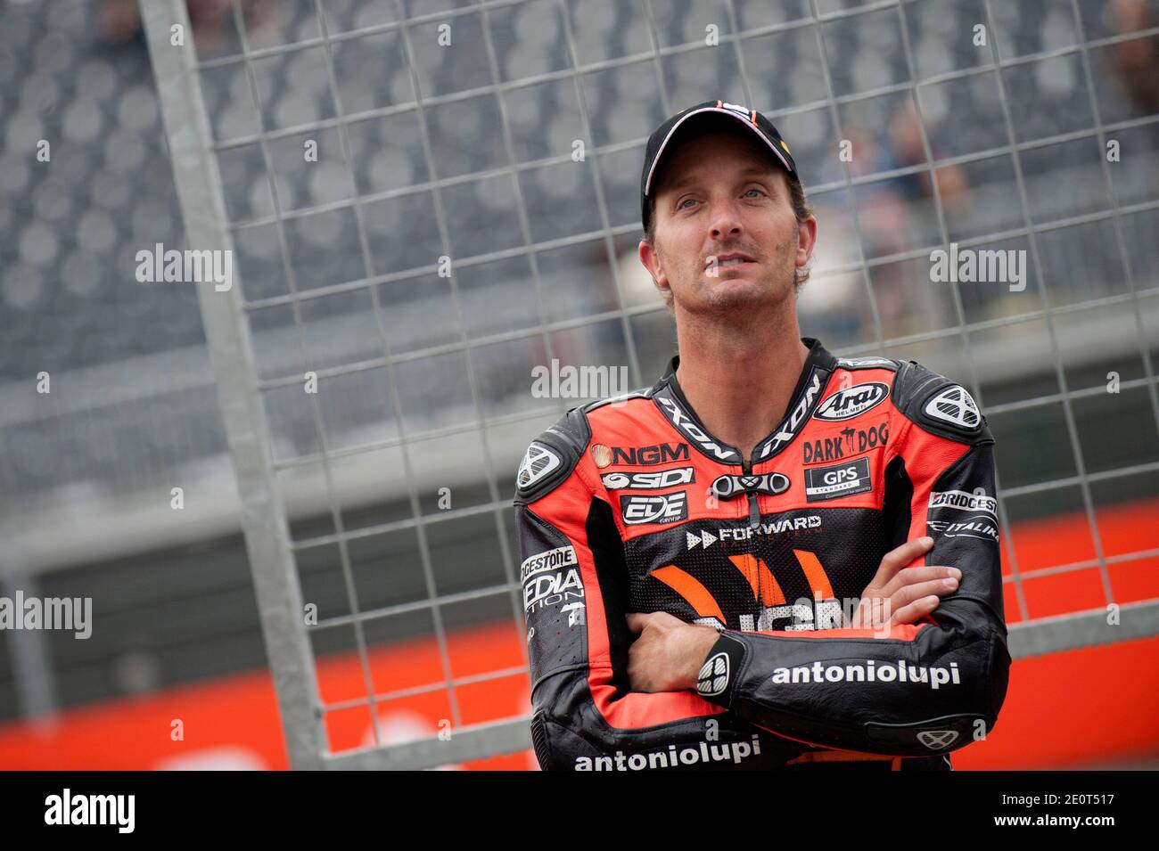 USA's MotoGP rider Colin Edwards during the MotoGP Spain Grand Prix ...