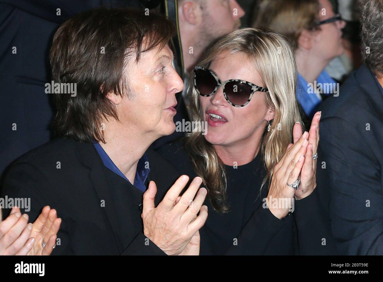 Sir Paul McCartney and Kate Moss front row for the Stella McCartney ...