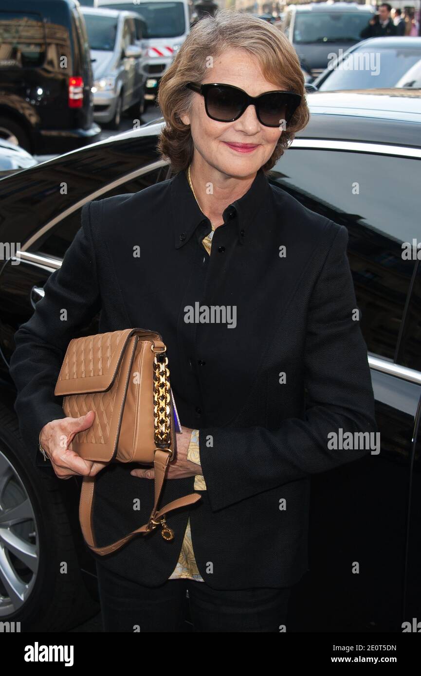 Charlotte Rampling arriving at the Stella McCartney spring-summer 2013 ...
