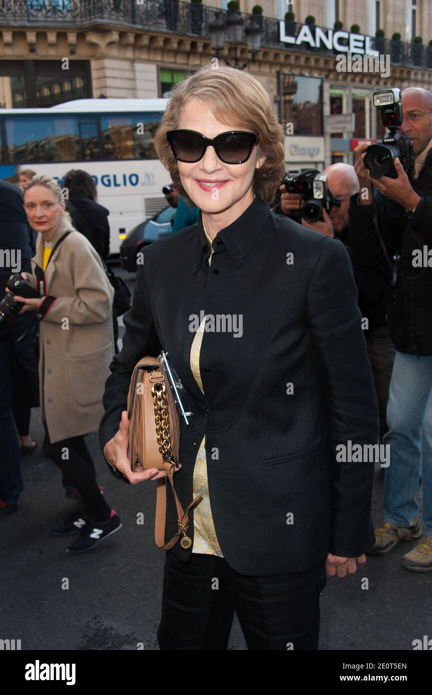 Charlotte Rampling arriving at the Stella McCartney spring-summer 2013 ...
