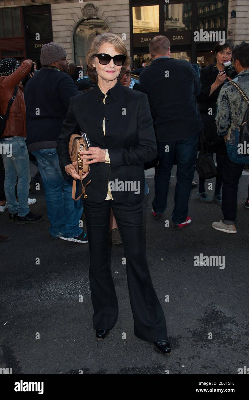 Charlotte Rampling arriving at the Stella McCartney spring-summer 2013 ...