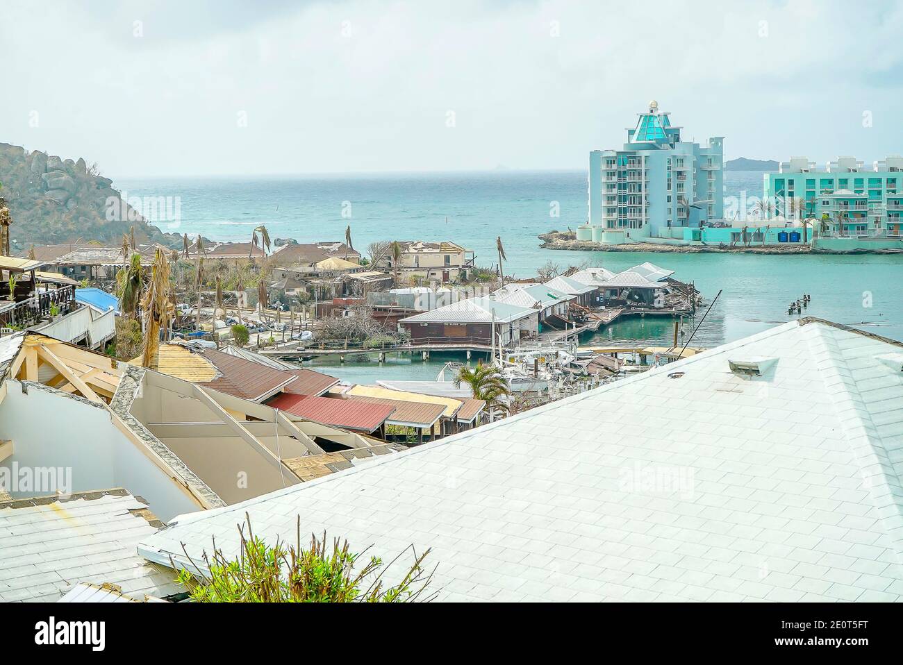 Cyclone damage pacific islands hi-res stock photography and images - Alamy