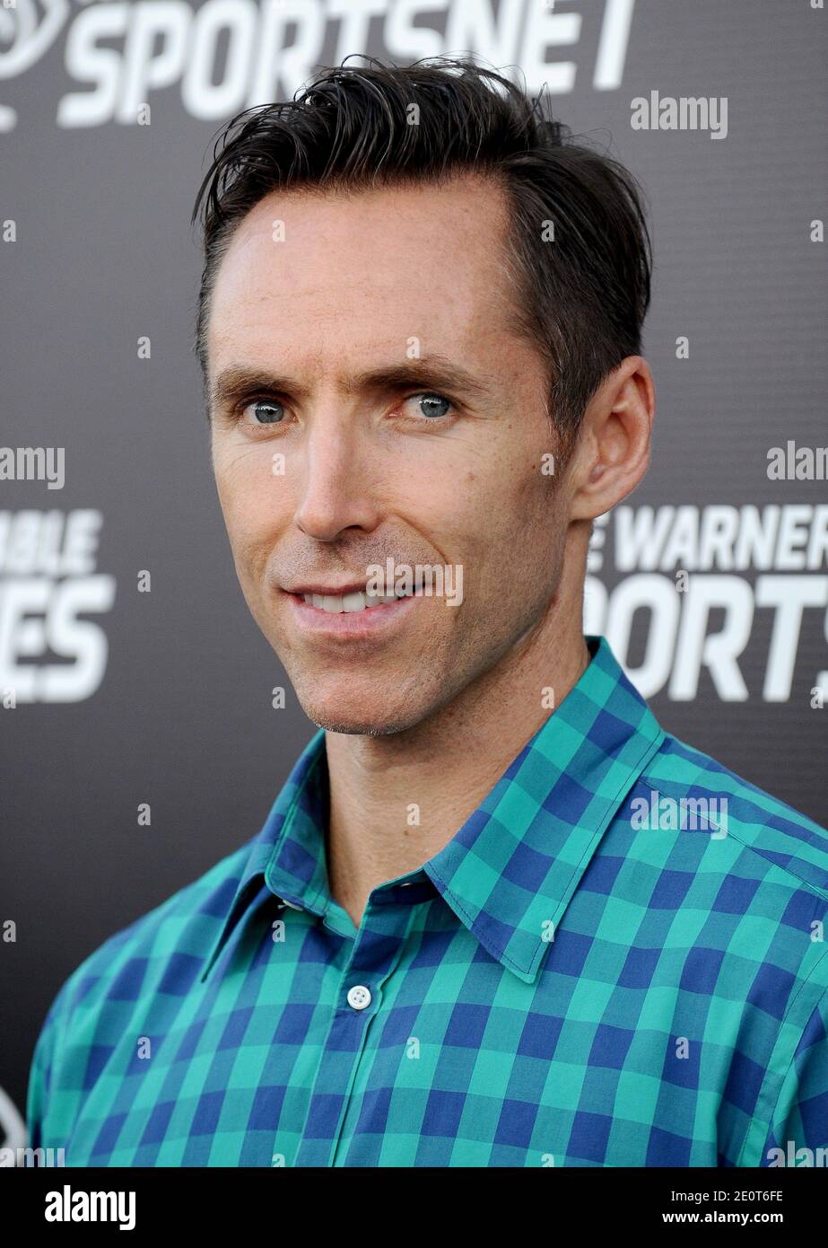 Steve Nash attends the launch of Time Warner Cable Sportsnet and Time ...