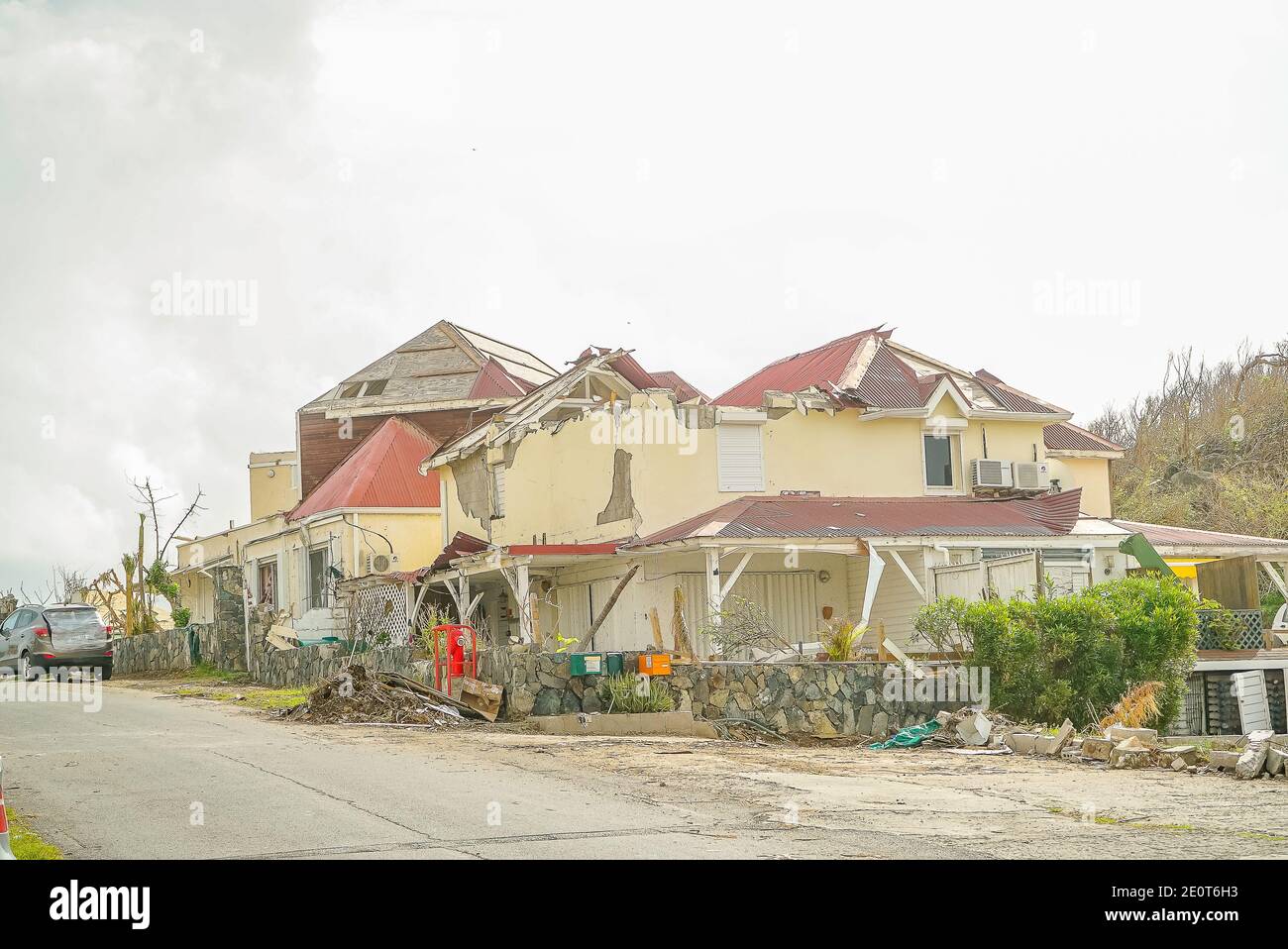 Cyclone damage pacific islands hi-res stock photography and images - Alamy