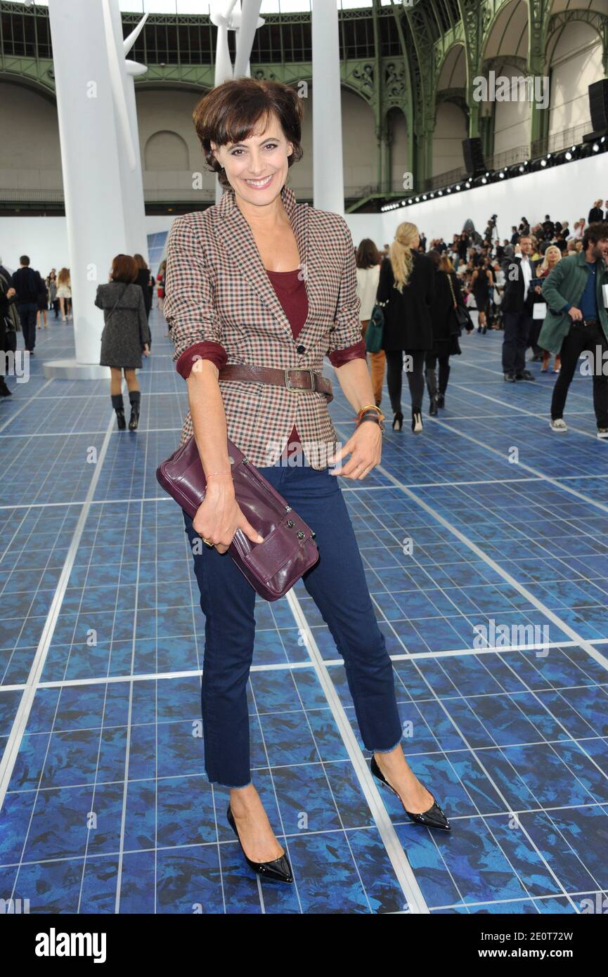 Ines de la Fressange attending the Chanel Spring-Summer 2013 Ready-To ...
