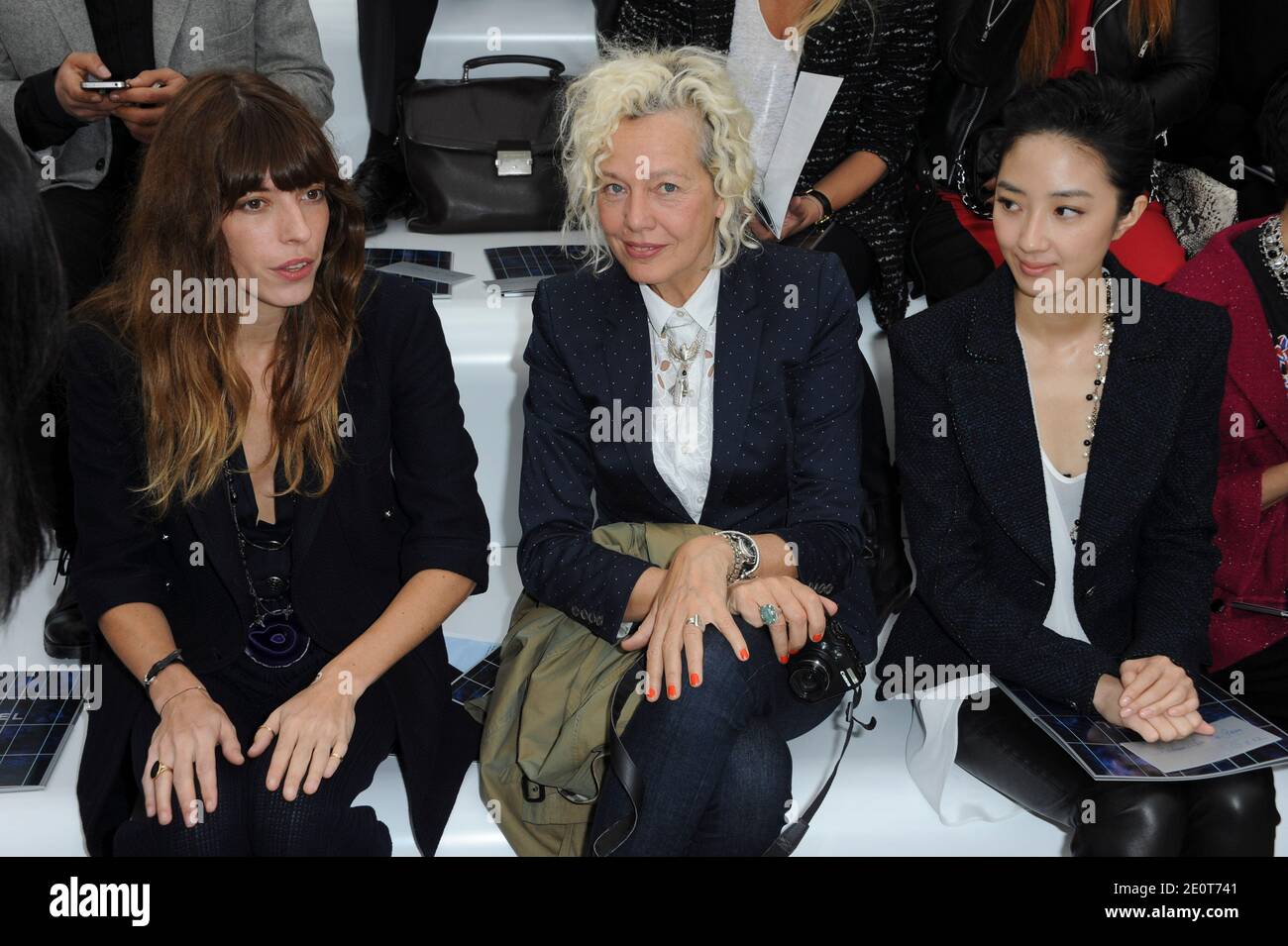 Lou Doillon, Ellen von Unwerth and Lun-Mei Guey attending the Chanel ...