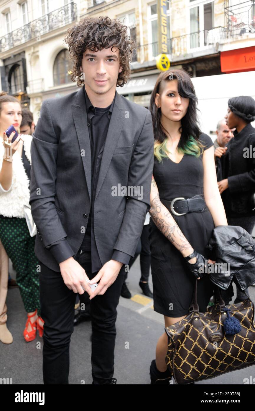 Julian Perretta arriving at the Jean-Charles de Castelbajac spring ...