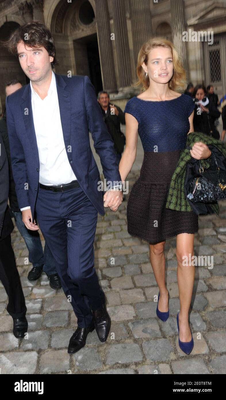 Natalia Vodianova and Antoine Arnault arriving for the Louis Vuitton ...