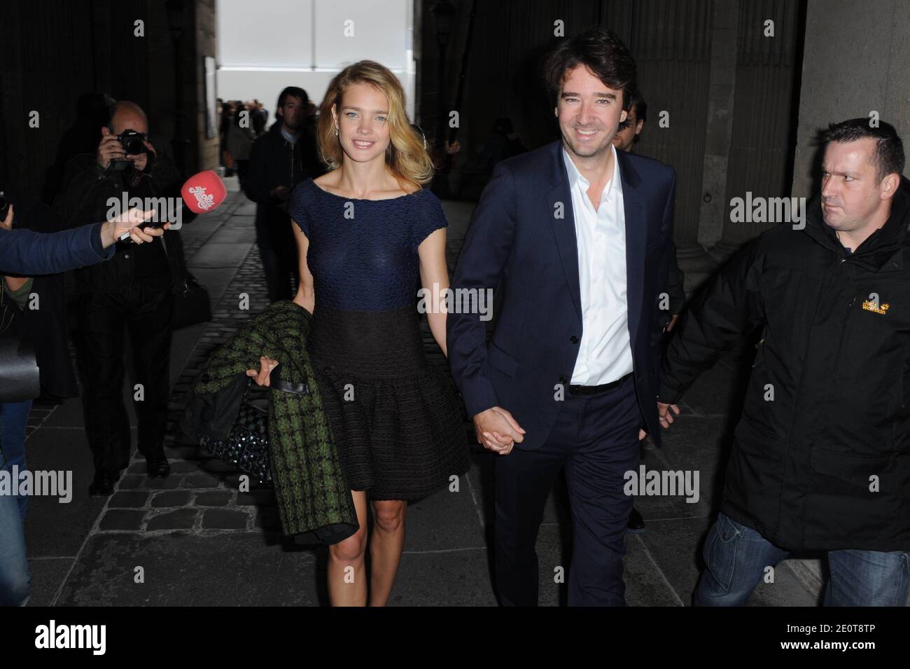 Natalia Vodianova and Antoine Arnault arriving for the Louis Vuitton ...