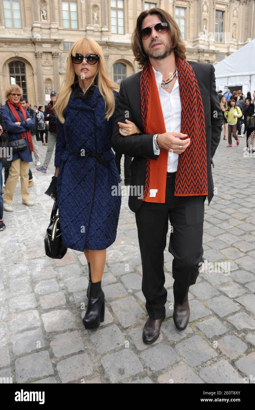 Rachel Zoe and husband Rodger Berman arriving for the Louis Vuitton ...