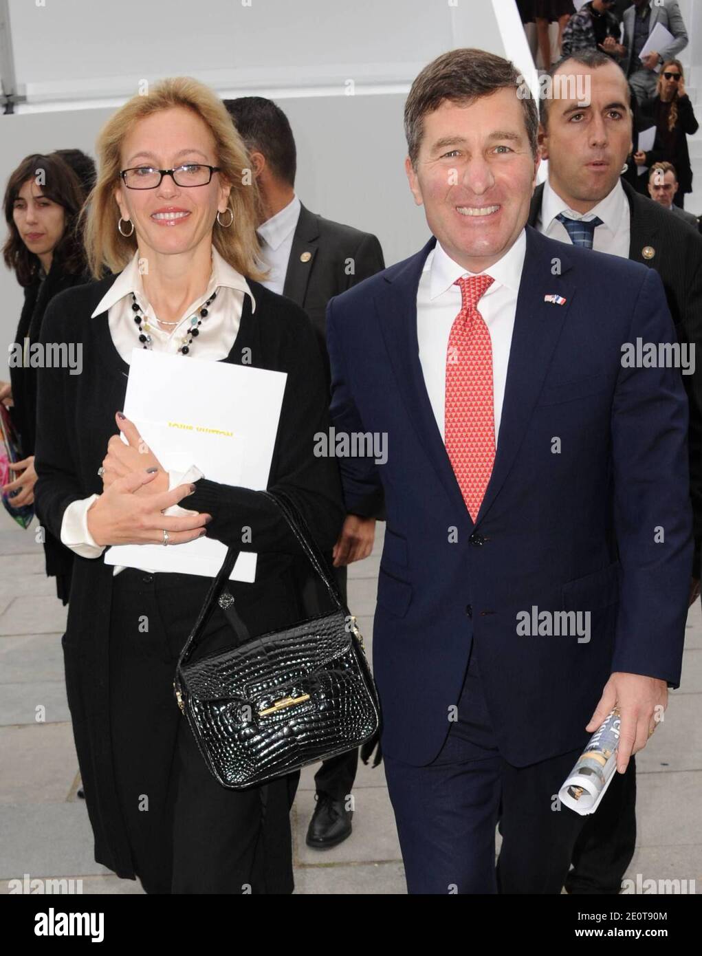 US Ambassador to France, Charles V. Rivkin and wife Susan Tolson ...