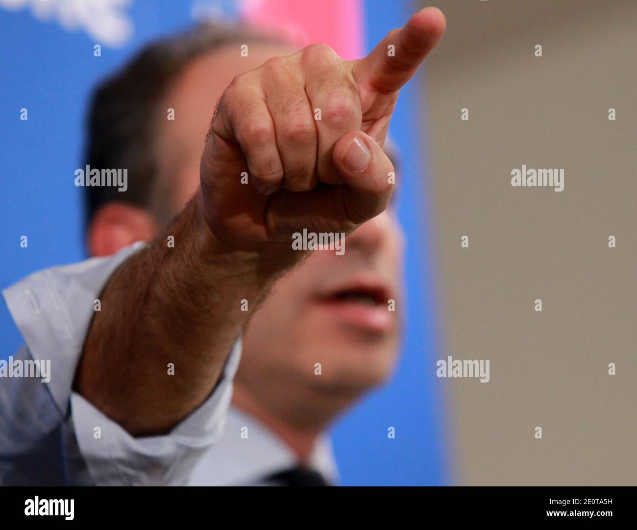 Union for a Popular Movement (UMP) leader and candidate for his re ...