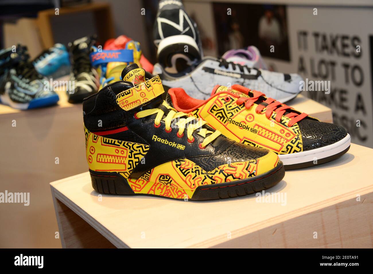 Atmosphere during the opening of 'Reebok Classic' exhibition held at L ...