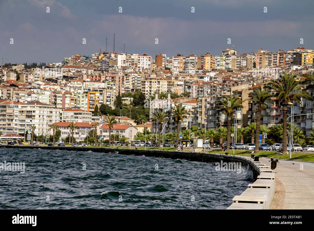 Konak District in Izmir City. Izmir is populer tourist destination in ...
