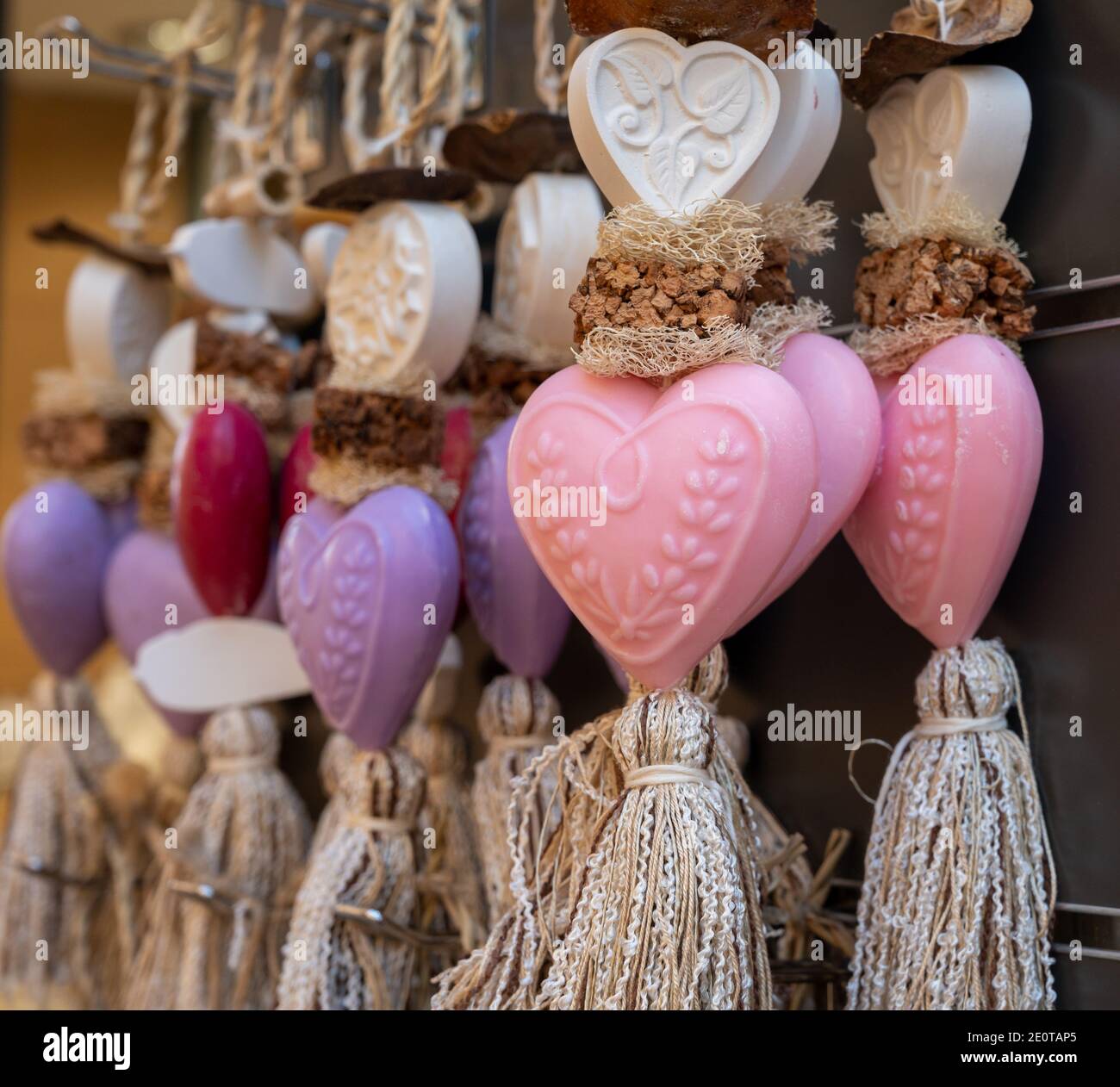 Decorative aromatic colorful garlands with handmade natural fragrant ...