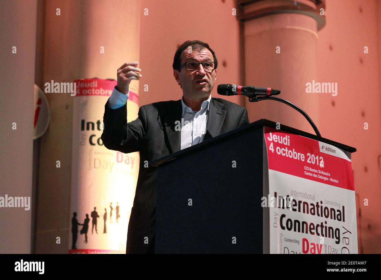 French Economist and writer Daniel Cohen delivers a speech during a ...