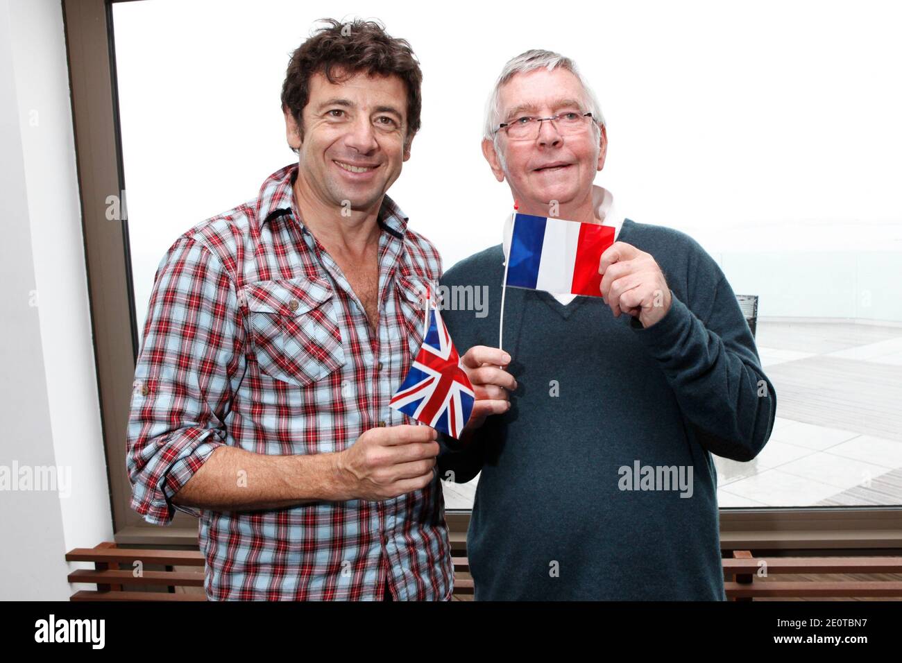 Patrick Bruel and Sir Tom Courtenay at the "Festival du Film ...
